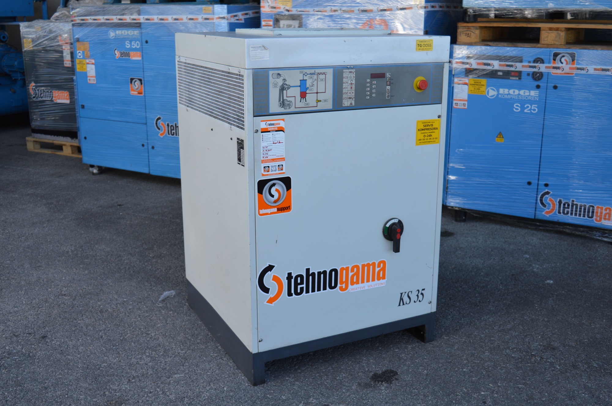 Polovni vijčani kompresori - Tehnogama Šimanovci, kompresori, vijcani kompresori, klipni ...